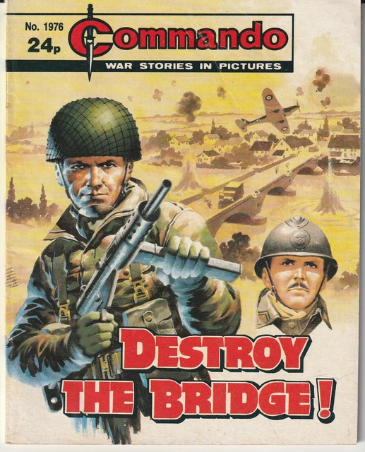 COMMANDO WAR COMIC #1976 "Destroy The Bridge" 1986 EUR 3,20 - PicClick FR
