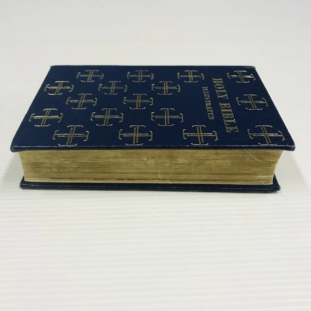 THE HOLY BIBLE Pocket Gold Gilded Edges KJV Old New Testement Oxford ...