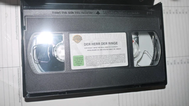 DER HERR DER Ringe Zeichentrick VHS VIDEO Kassette EUR 1,00 - PicClick DE