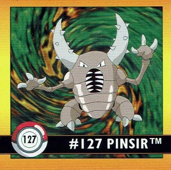 POKEMON SÉRIE 1 Sticker Original 1999 Numéro 127 Pinsir EUR 1,00 ...