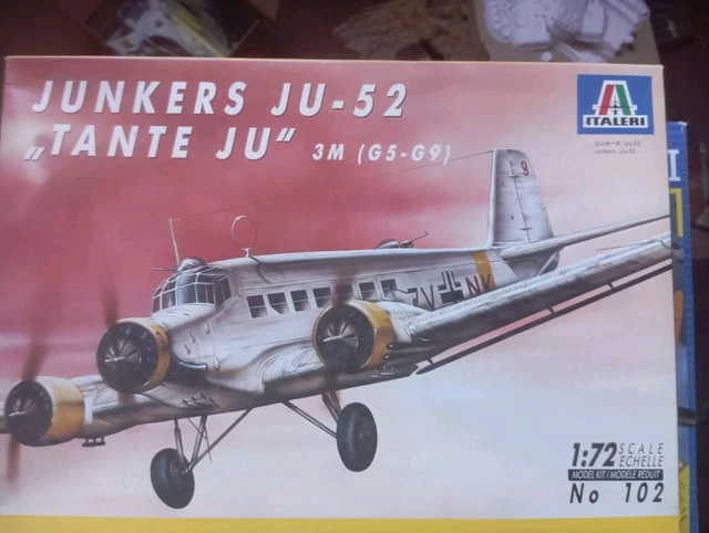 ITALERI: JUNKERS JU-52 "Tante JU" 3M (G5-G9) in 1:72 EUR 14,90 - PicClick DE
