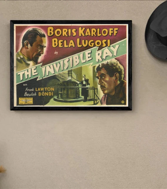 A3 FRAME ''THE Invisible Ray'' 1951 Theatrical Film Poster Fine Art ...