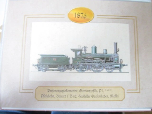 EISENBAHN CHRONIK FAKSIMILE Bild Pfälzische P1 ² und ³ 1876 ...