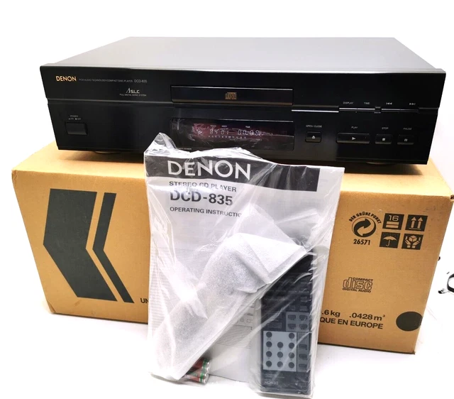 DENON DCD-835 CD Player & Remote Control BOXED * Serviced Fully Working ...