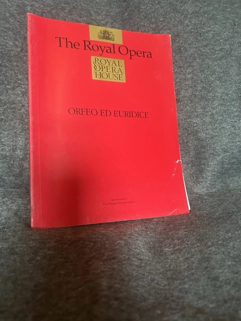 ROYAL OPERA HOUSE Programme & Evening Booklet: Oreo Ed Euridice 1991 £3 ...