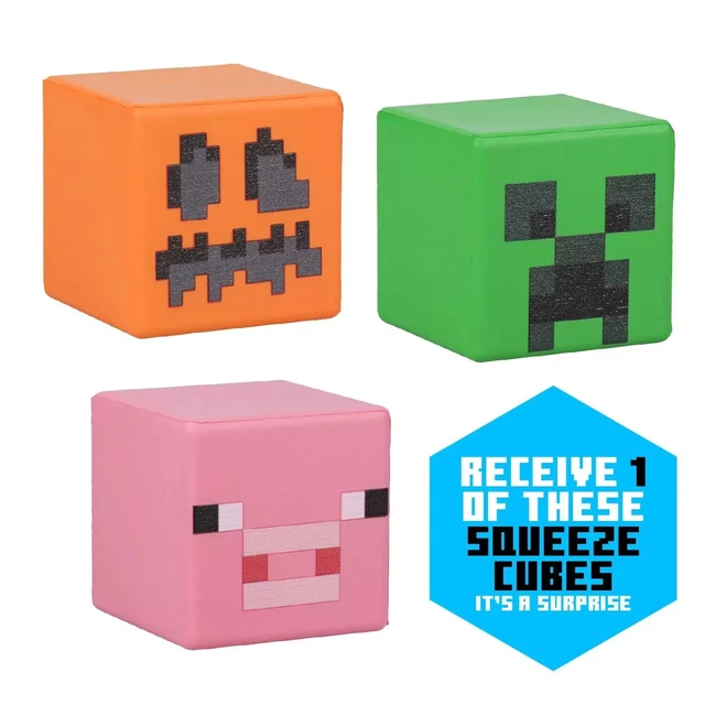 MINECRAFT CREEPER STRESS Block Squishy Sensory Fidget Toy For Ages 3+ £ ...