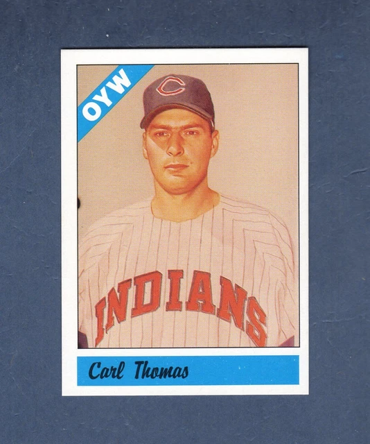 #115 CARL THOMAS, 1960 Indians de Cleveland | 1983 Fritsch gagnants d ...