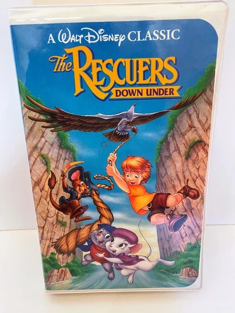 THE RESCUERS DOWN Under Walt Disney Classic VHS Tape - Clam shell $5.88 ...