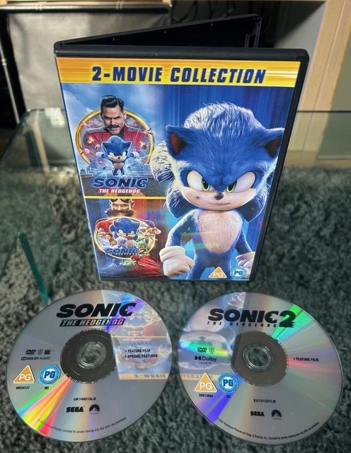 SONIC THE HEDGEHOG & Sonic The Hedgehog 2 DVD 2 Movie Collection Jim ...