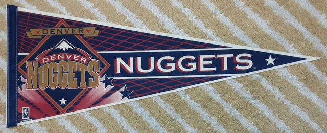 DENVER NUGGETS FULL Size NBA basketball Pennant 90's $9.99 - PicClick CA