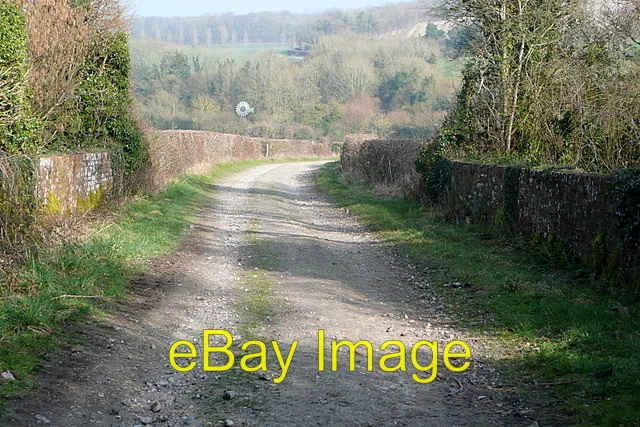 PHOTO 6X4 BYWAY across the disused railway Burghclere This track is ...