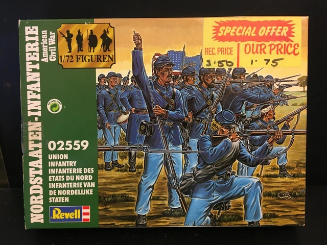 REVELL UNION INFANTRY AMERICAN CIVIL WAR MODEL KIT No 2559 BOXED £7.95 ...