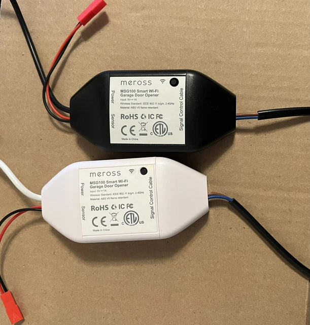 MEROSS MSG100 SMART Wi-Fi Garage Door Remote Opener Black $10.00 - PicClick