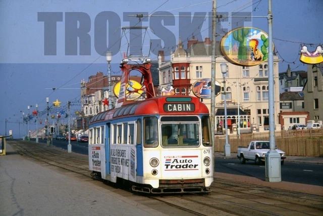 35MM SLIDE BLACKPOOL Transport Single Decker Tram Strassenbahn 678 1991 Original £3.99 - PicClick UK