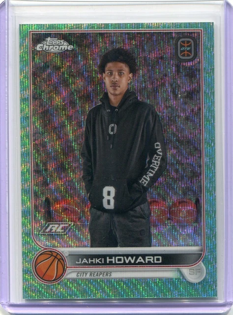 2022-23 TOPPS CHROME OTE JAHKI HOWARD RC ROOKIE #23 RÉFRACTEUR D'ONDES ...