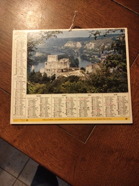 ALMANACH DES PTT 1976 - Région parisienne - photos Château Gaillard/D ...