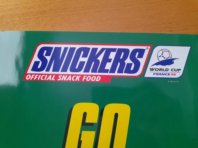 GO SOCCEROOS SOCCER World Cup France 98 Snickers Promotional Poster $45 ...
