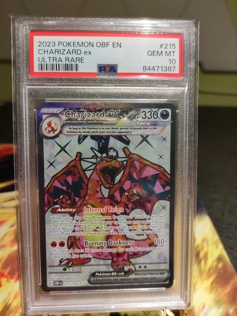 2023 POKEMON TCG Obsidian Flames Charizard EX PSA 10 Englisch GEM MT - #215 EUR 94,99 - PicClick DE
