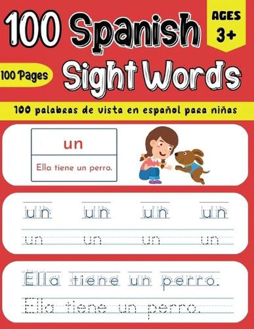 100 SPANISH SIGHT Words Illustrated Spanish Workbook for Kids 3 ...