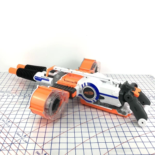 HASBRO NERF N-STRIKE Elite Rhino-Fire Double Barrel Rapid Fire Auto ...