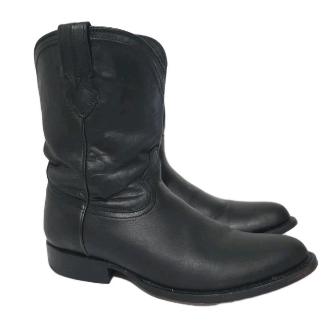 $220 MEN'S THURSDAY Boot Company Frontier Cowboy Roper Boot 10.5 Black ...