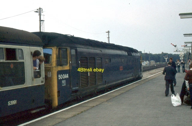 ORIGINAL 35MM SLIDE British Rail Class 50 50044 EXETER 1970's or 80's ...