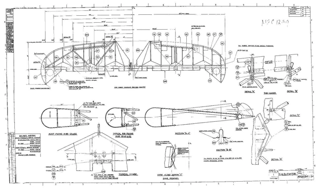 SUPERMARINE SPITFIRE BLUEPRINT PLANS Mk I & II WW2 DVD 1940's DRAWINGS ...