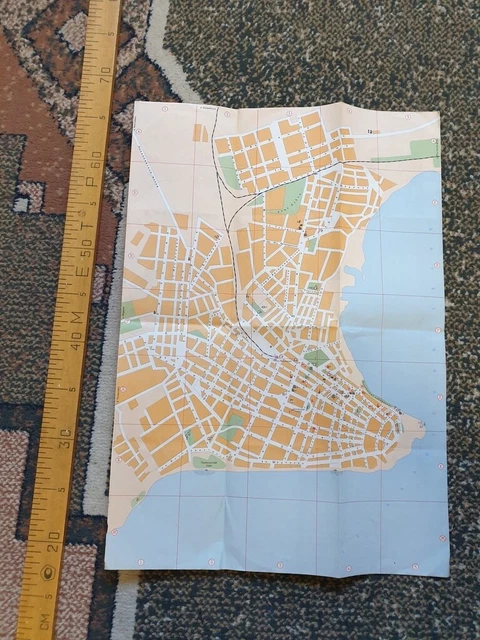 1977 VOLGOGRAD REGION Soviet Map Russian Wall Map Poster USSR Vintage ...