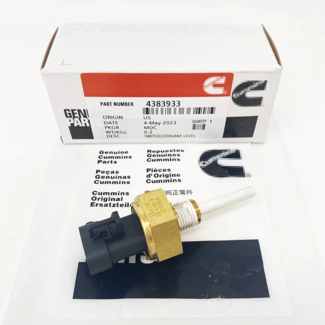 GENUINE OEM CUMMINS Liquid Level Sensor Coolant Level Switch 4383933 ...