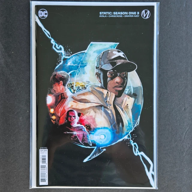 STATIC SEASON ONE Issue #3 DC Comics 2022 variante couverture de carton ...