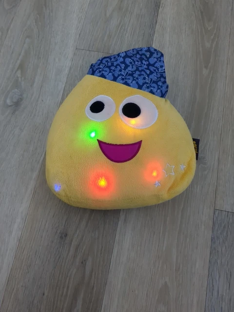 BBC CBEEBIES YELLOW Squidge Bedtime Plush Soft Toy Working Lights ...