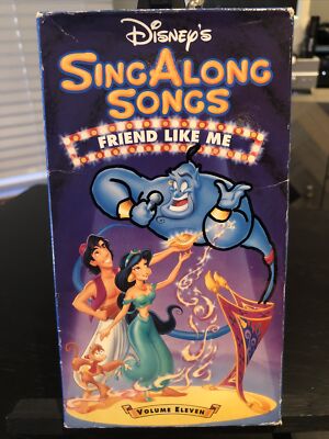 DISNEYS SING ALONG Songs - Friends Like Me VHS - Volume 11 / Aladdin $6 ...