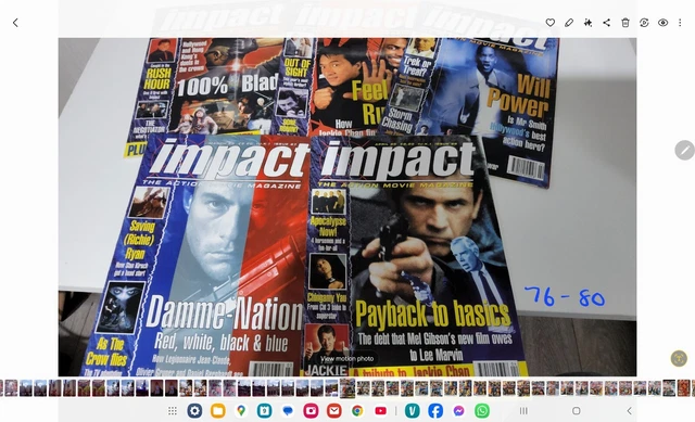 IMPACT ACTION MOVIE magazine, bruce lee, jackie chan, etc £25.00 ...