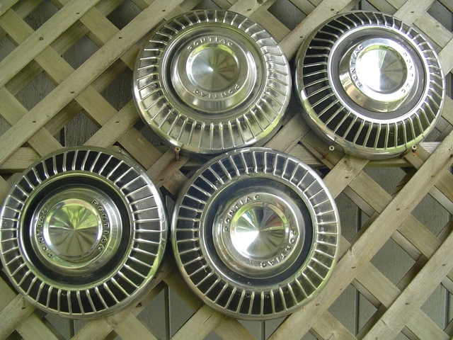 VINTAGE PONTIAC TEMPEST Gto Lemans Bonneville Star Chief Hubcaps Wheel ...