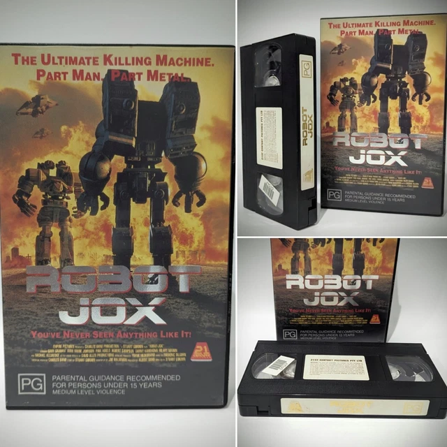 BIG BOX ROBOT Jox VHS Tape Alternative Box Art Silver Gold Label PAL ...