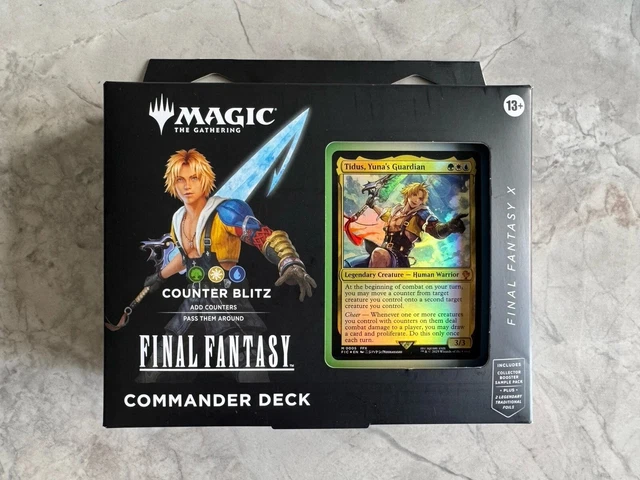 MAGIC THE GATHERING Final Fantasy X Commander Deck Counter Blitz Tidus ...