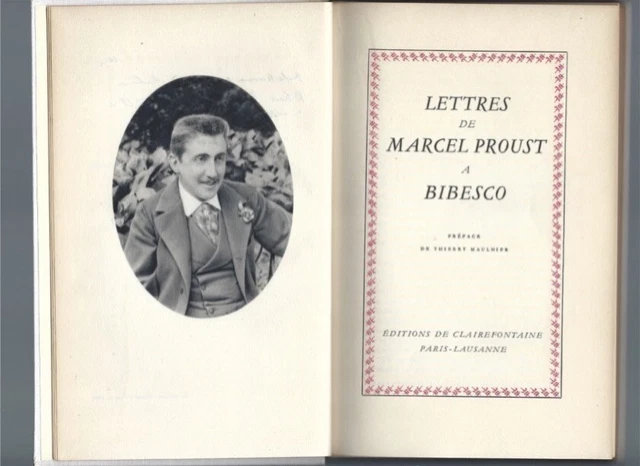 EDITION ORIGINALE PROUST Marcel : Lettres à Bibesco. s/alfa EUR 57,60 - PicClick FR