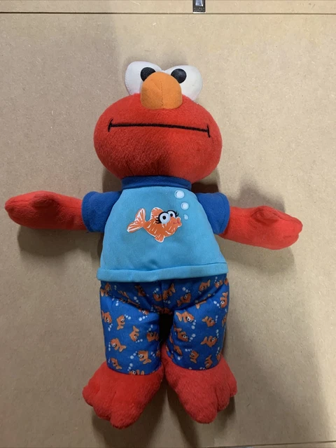 SESAME STREET ELMO Plush Talks Music Sleepy Bedtime 12” 2010 Hasbro ...