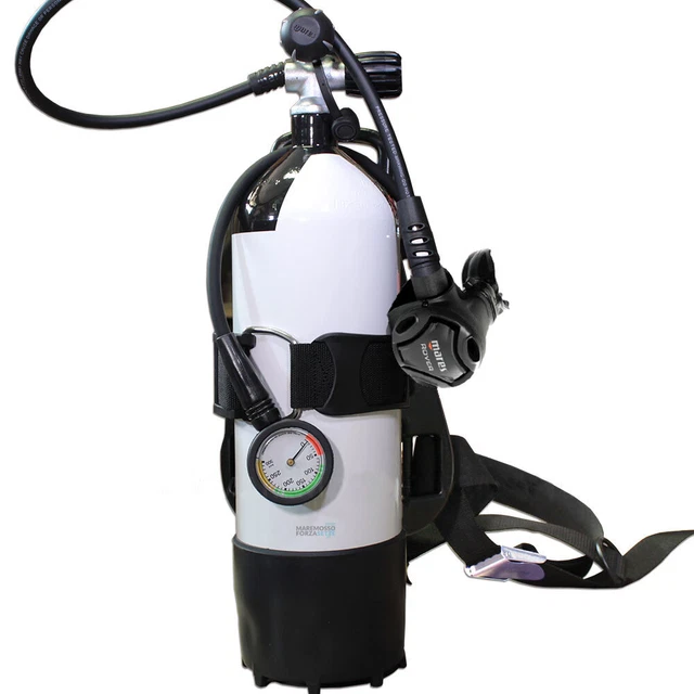 BOMBOLA SUB 5 Litri Anno 2022 Con Erogatore e Manometro Dive Tank EUR ...