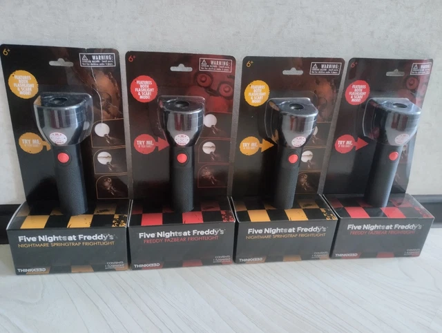 FIVE NIGHTS AT Freddy's Nightmare Springtrap Frightlight Flashlight Lot ...