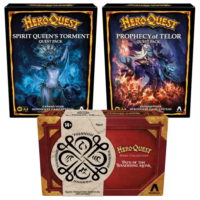 COMBO HEROQUEST PATH of the Wandering Monk PRESALE, Prophecy of Telor ...