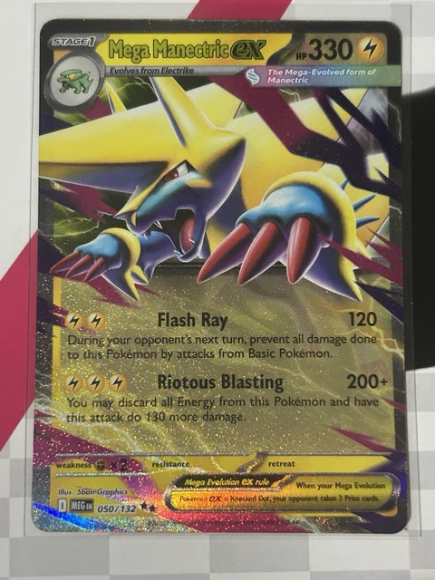 POKEMON TCG MEGA Evolution - Mega Manectric Ex 050/132 - Near Mint £2. ...