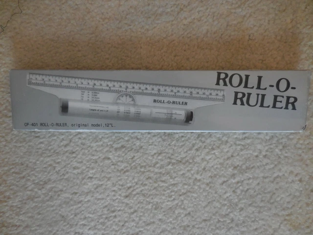 ORIGINAL ROLL-O-RULER ROLLING Drafting Ruler 12" CP-401 vintage £3.72 ...