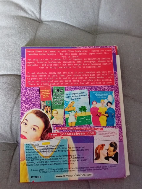 JOANNA SHEEN VIVA La Divas CD-ROM Papercraft Toppers Découpage ...