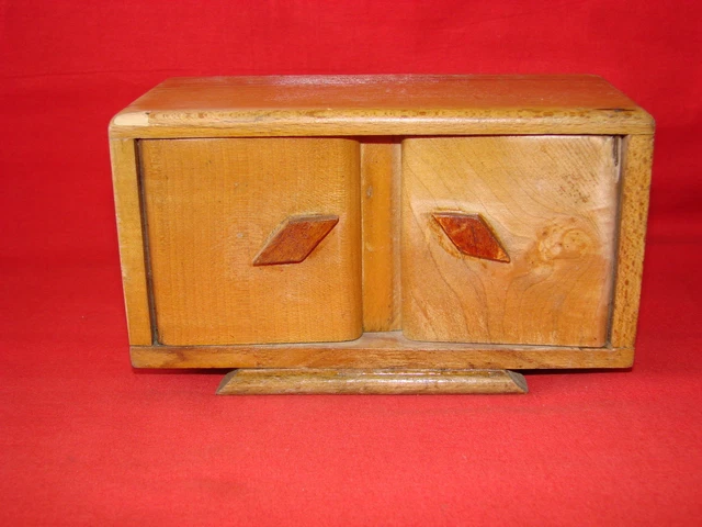 ANCIEN BUFFET DE Poupée Art Deco En Bois EUR 17,60 - PicClick FR