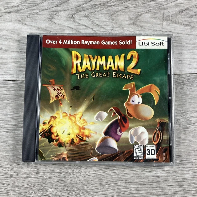 RAYMAN 2: THE Great Escape Windows PC CD-ROM 1999 Video Game Ubisoft ...