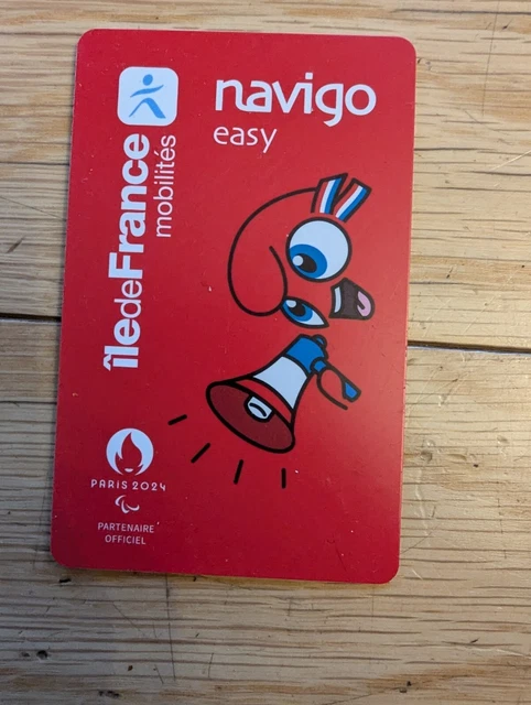 PARIS 2024 OLYMPIC Games Official Navigo Public Transport Pass EUR 40 ...