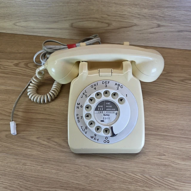 VINTAGE GPO ROTARY Dial Telephone Cream Classic British Telephone £22. ...