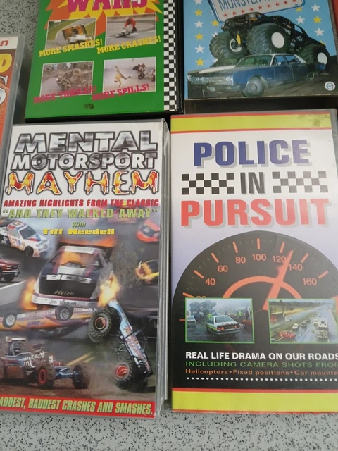 BUNDLE OF 10 Motorsport VHS Video Tapes Damon Hill Car Wars Clarkson £1 ...