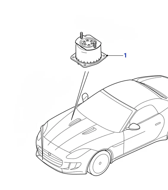 JAGUAR F-TYPE XK XKR Control Unit BDS Actuator Hood Bonnet Airbag 6W83 ...